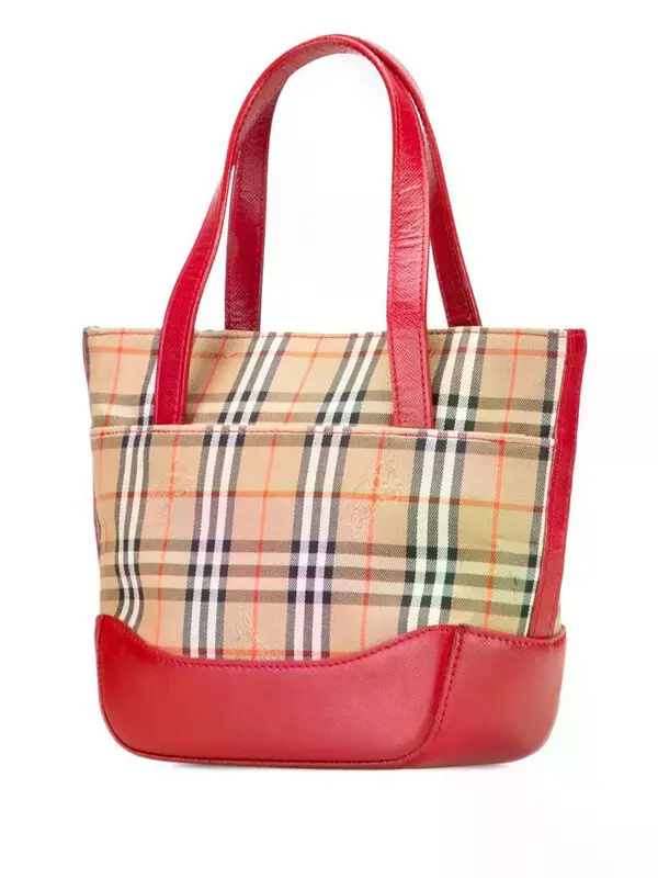 Burberry Haymarket Check Canvas Handbag
