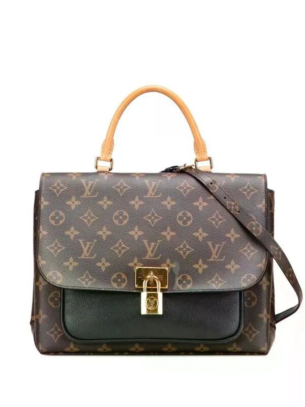 LOUIS VUITTON 2018 Monogram Marignan Satchel - Black