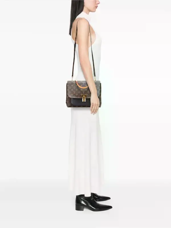 LOUIS VUITTON 2018 Monogram Marignan Satchel - Black