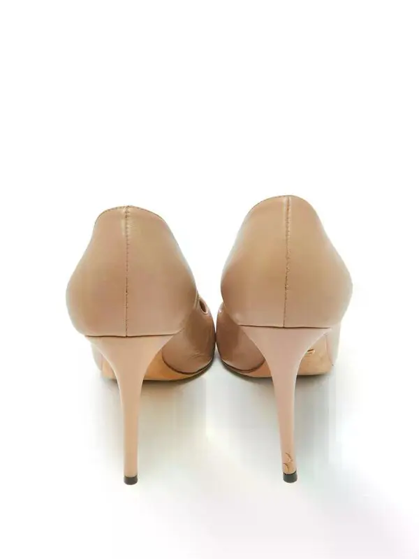 Gucci 100mm Leather Pumps