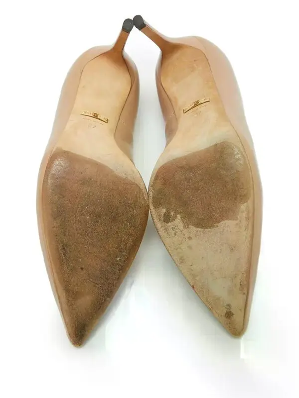 Gucci 100mm Leather Pumps