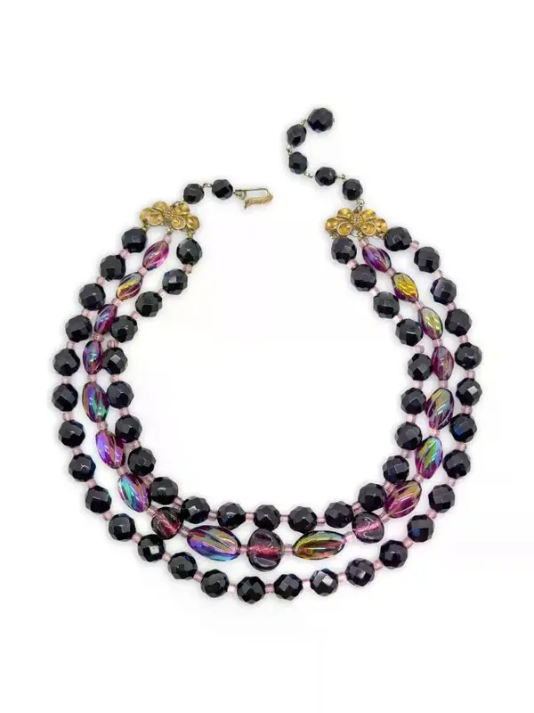 Schiaparelli 1950s Amethyst Necklace - Gold