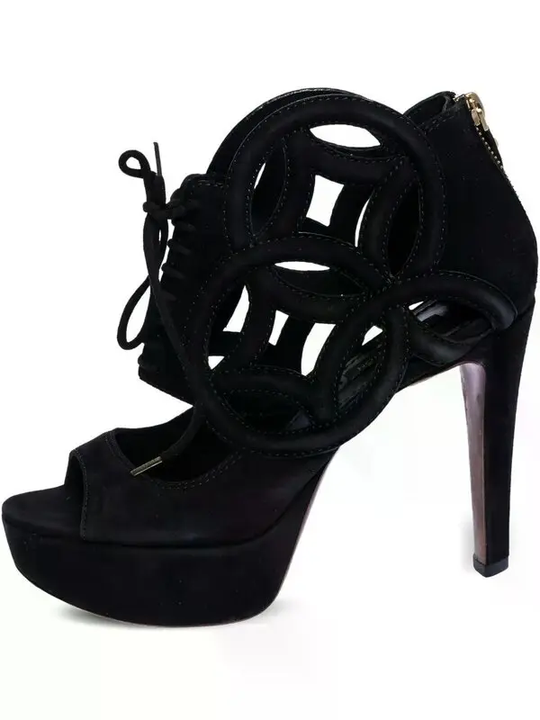 LOUIS VUITTON 120mm Monogram-cut Out Sandals