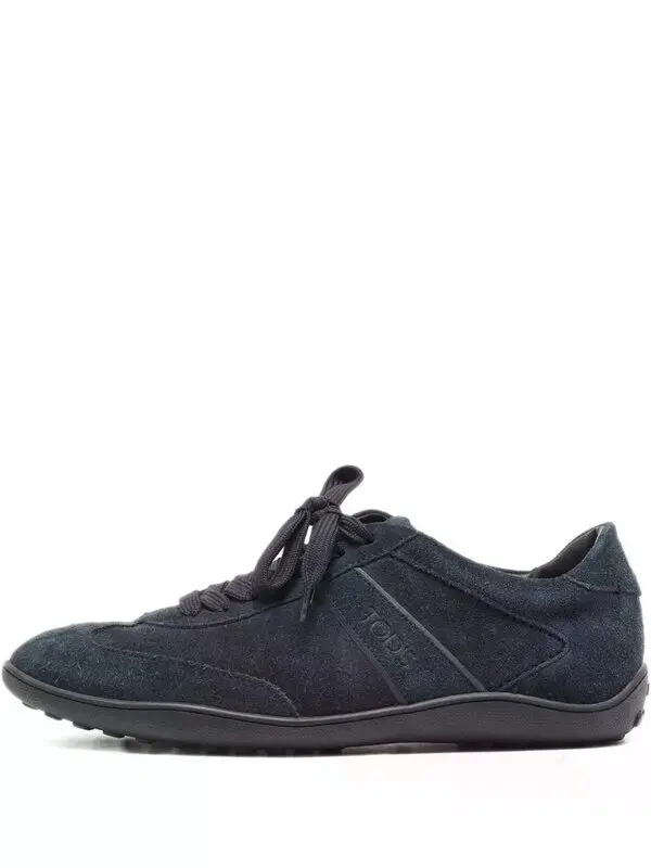 TOD'S Suede Lace-up Sneakers - Blue