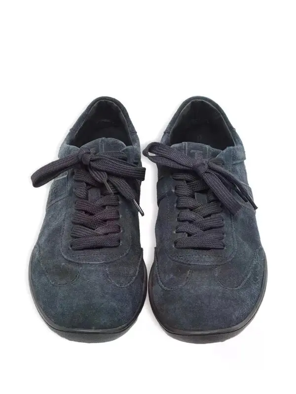 TOD'S Suede Lace-up Sneakers - Blue