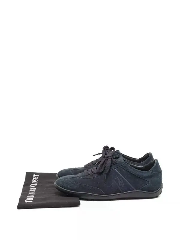 TOD'S Suede Lace-up Sneakers - Blue