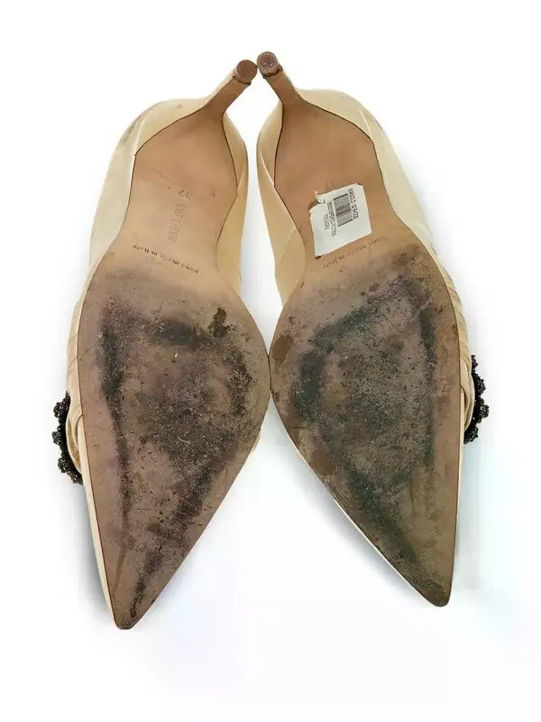 Manolo Blahnik 100mm Satin Pumps