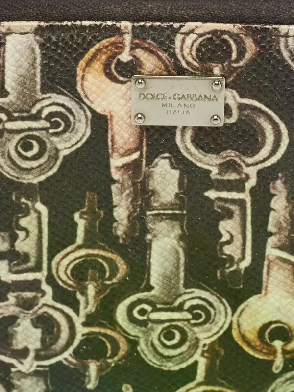 Dolce & Gabbana Key-print Leather Wallet