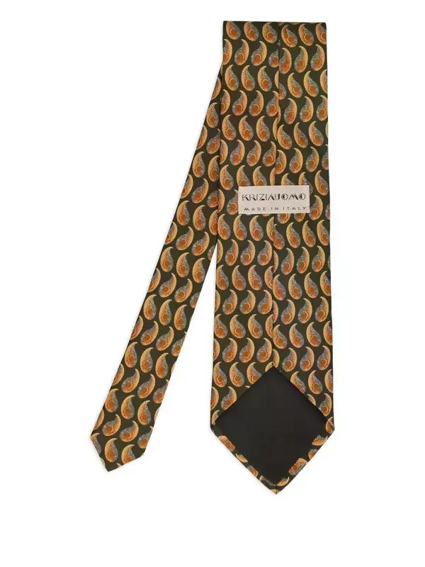 KRIZIA Paisley-print Silk Tie