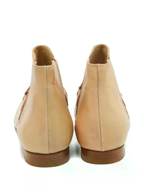 TOD'S Leather Chelsea Boots With Gold-tone Chain Detail