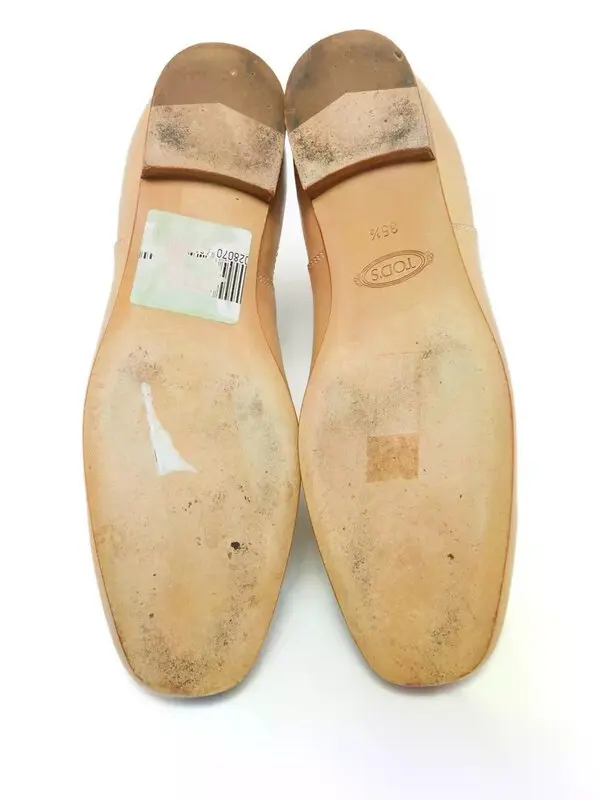 TOD'S Leather Chelsea Boots With Gold-tone Chain Detail