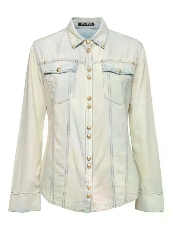 Balmain Long-sleeves Patch-pockets Shirt