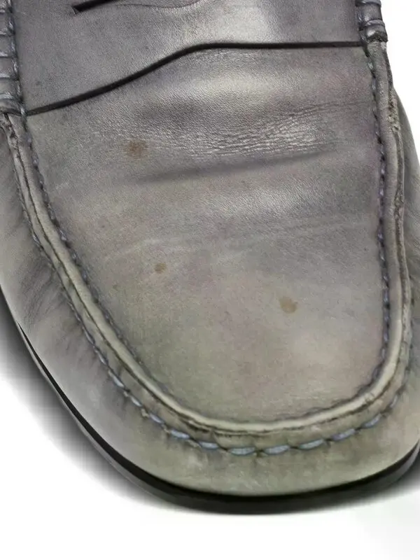 TOD'S Leather Loafers - Grey