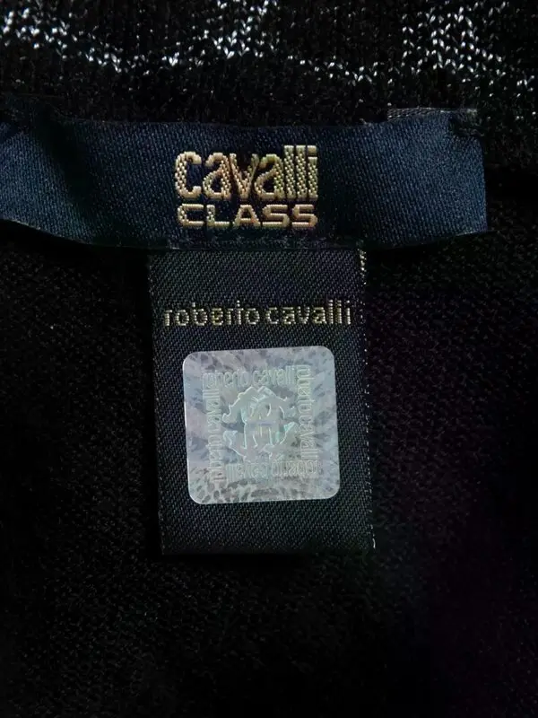 Roberto Cavalli Geometric-pattern V-neck T-shirt