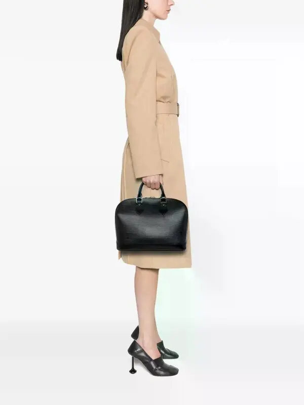 LOUIS VUITTON Epi Alma Pm Handbag - Black