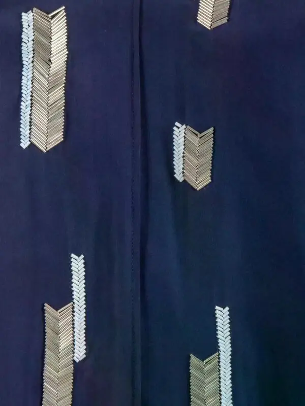 Derek Lam 10 Crosby Embellished Chevron Top