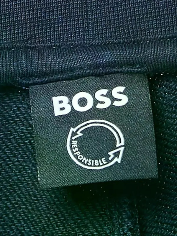 BOSS Cotton Drawstring Trousers - Blue
