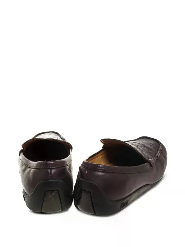 Gucci Leather Loafers - Brown