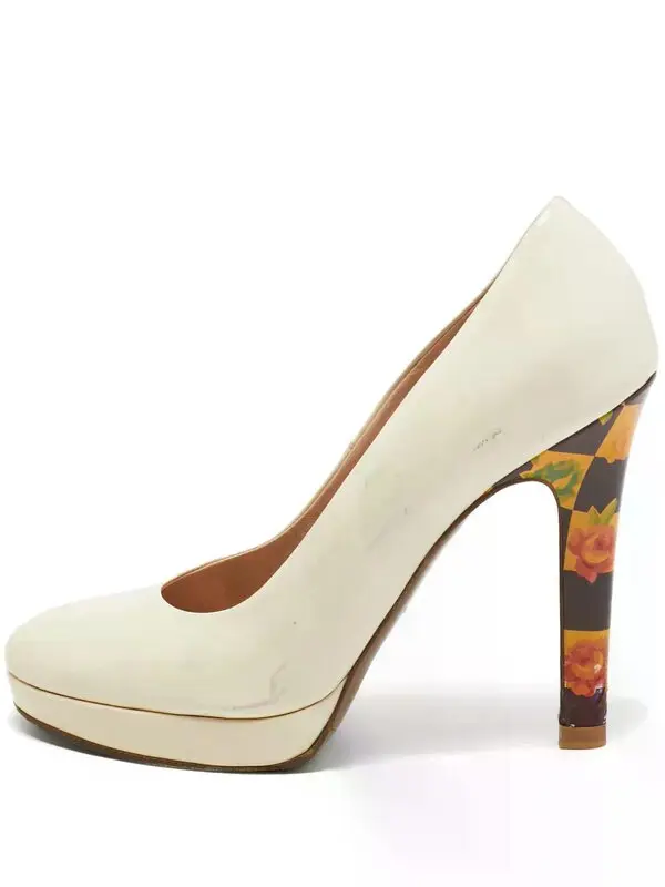 Versace 125mm Floral-heel Pumps