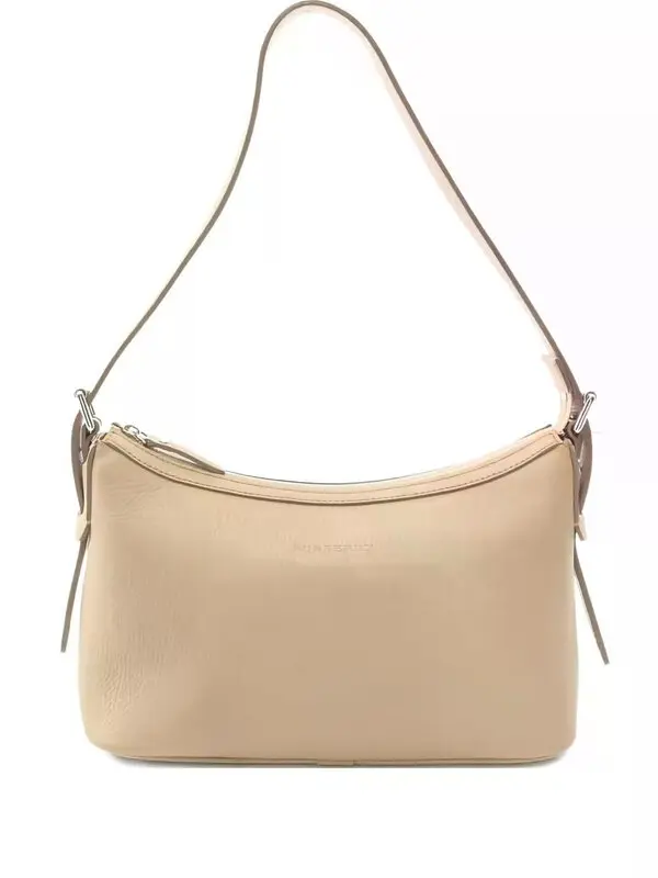 Burberry Leather Shoulder Bag With Buckle Detail