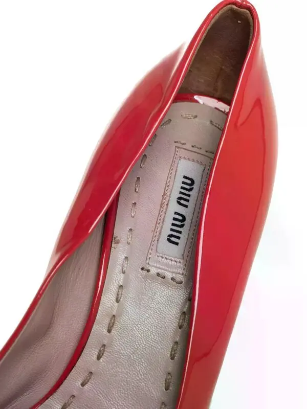 Miu Miu 50mm Crystal-embellished Peep-toe Pumps