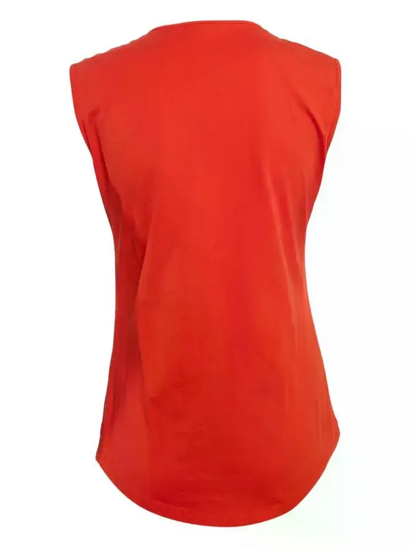 Balmain Logo-foil Tank Top - Orange