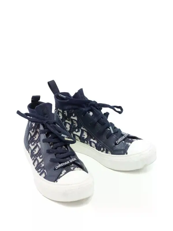Dior Panelled Oblique High-top Sneakers