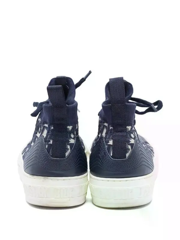 Dior Panelled Oblique High-top Sneakers