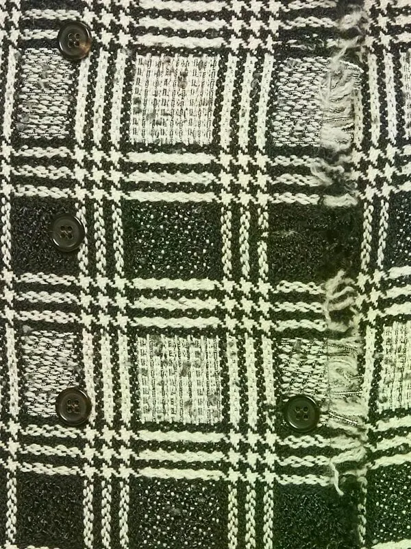Thom Browne Check-pattern Tweed Skirt