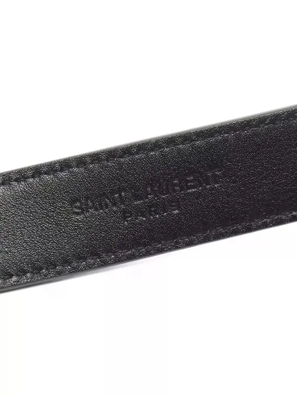 Saint Laurent Cassandre Leather Belt