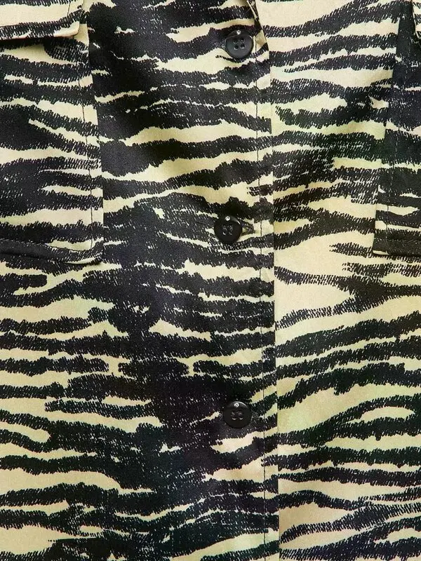 GANNI Tiger-print Shirt