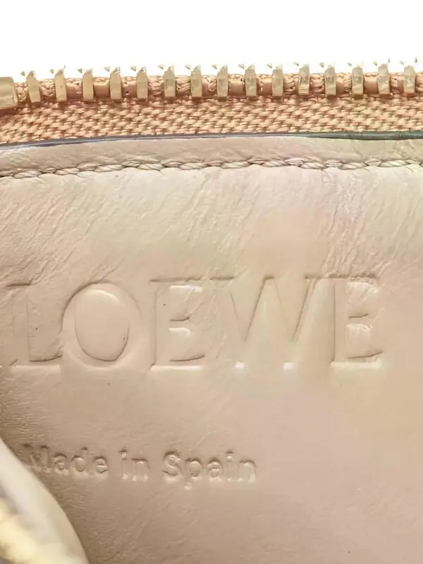 Loewe 2010s Anagram-leather Card Holder - Neutrals