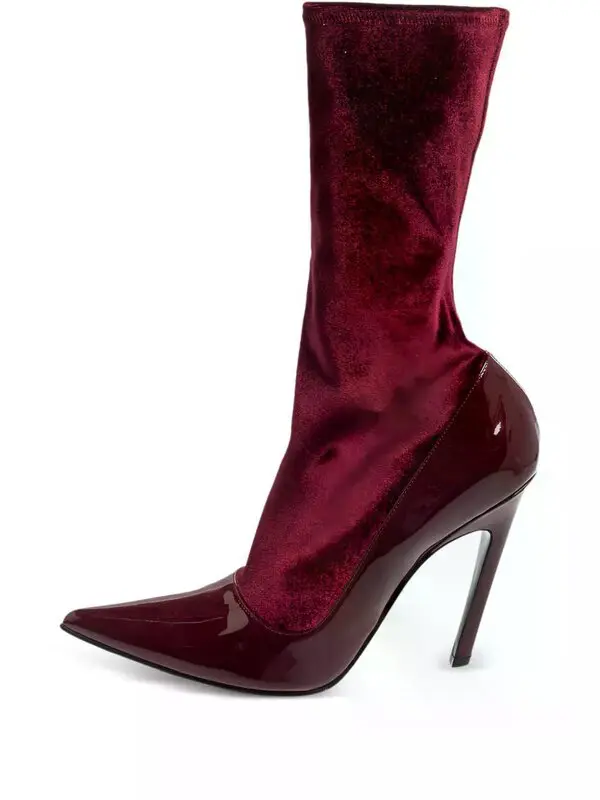 Balenciaga 110mm Leather Heeled Boots