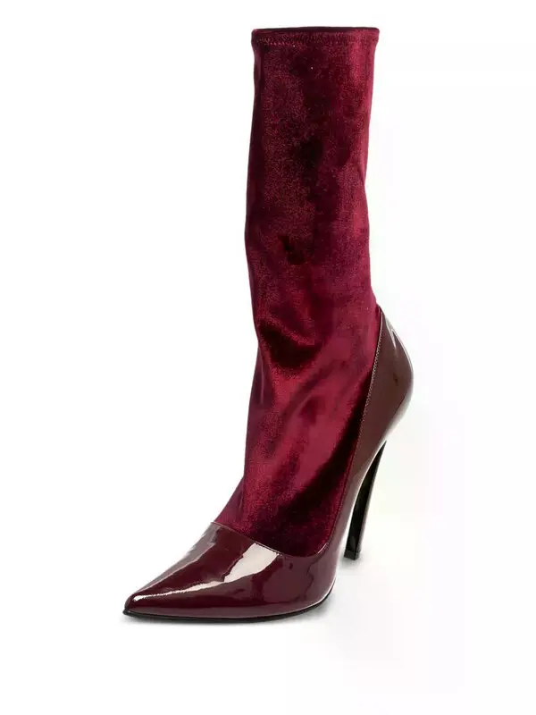 Balenciaga 110mm Leather Heeled Boots