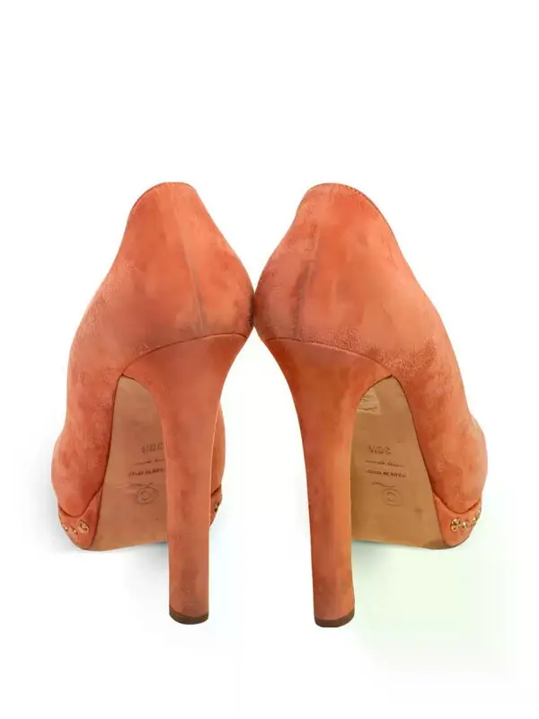 Alexander McQueen Suede Heeled Platform Pumps