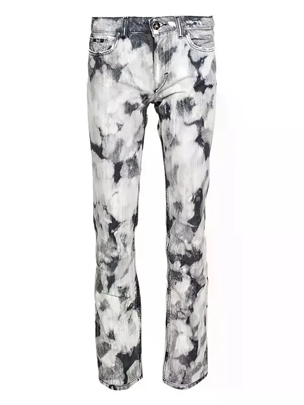 Dolce & Gabbana Floral-print Jeans