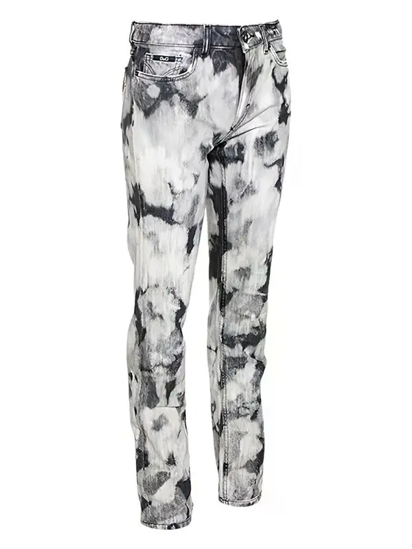 Dolce & Gabbana Floral-print Jeans