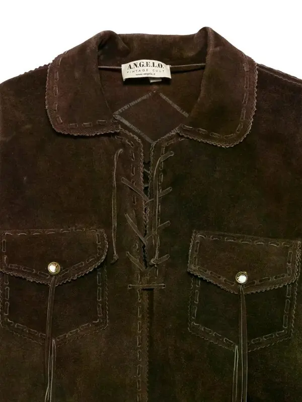 A.N.G.E.L.O. VINTAGE CULT 2000s Suede Top