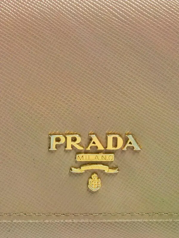 Prada Leather Wallet - Neutrals