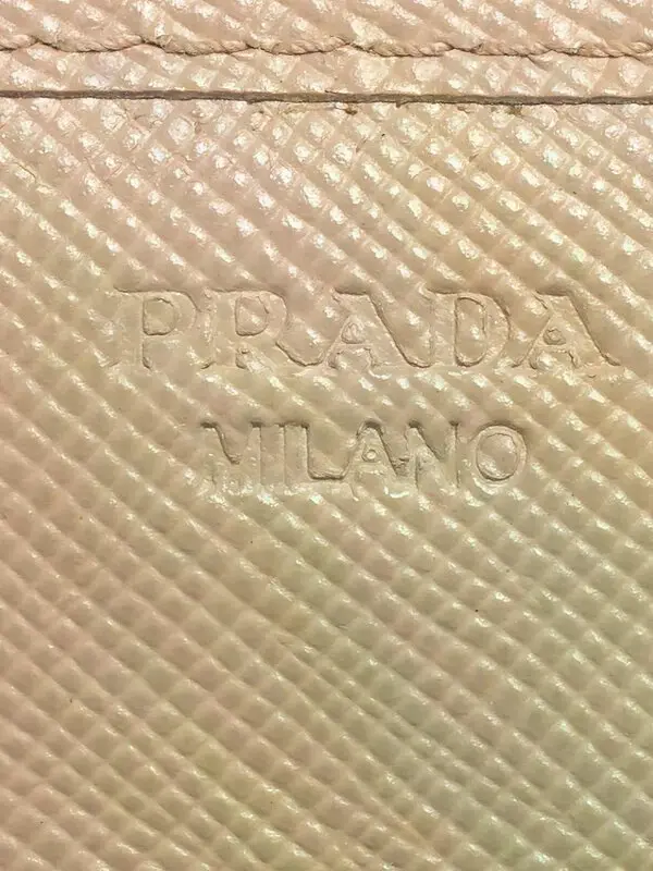 Prada Leather Wallet - Neutrals