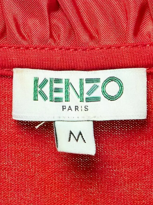 Kenzo Tiger Embroidered Ruffled Top