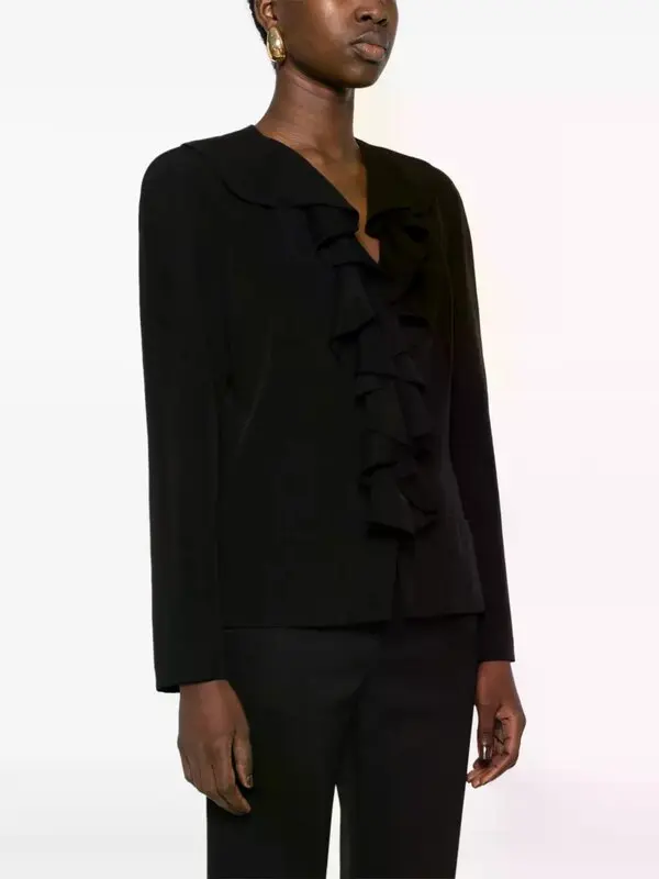 Givenchy 1990s Single-breasted Ruffled Jacket