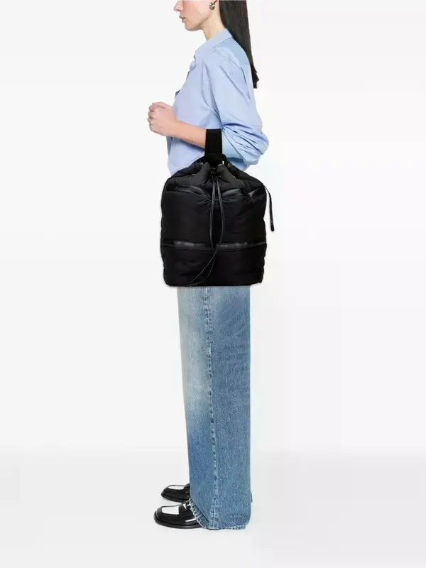 Saint Laurent Nylon Rive Gauche Drawstring Backpack