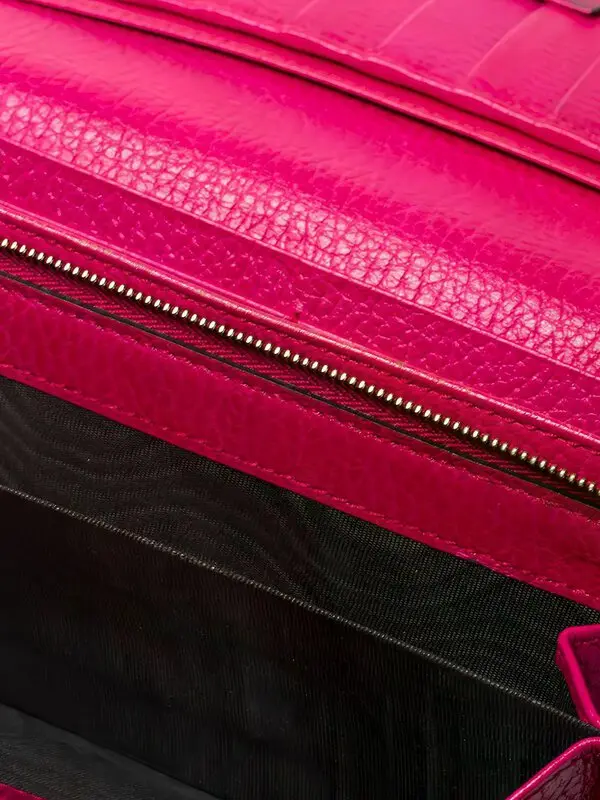 Gucci Swing Leather Wallet - Pink