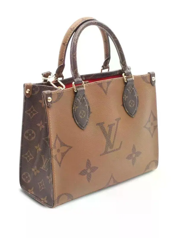 LOUIS VUITTON Monogram Reverse Giant Onthego Pm Satchel
