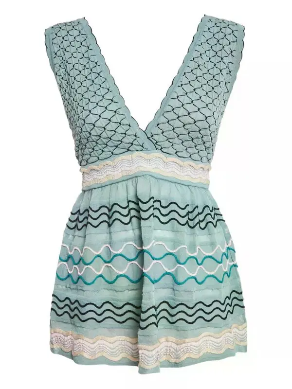 Missoni Embroidered Sleeveless Blouse