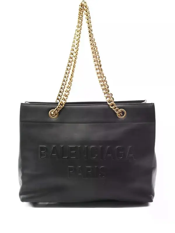 Balenciaga 2010s Leather Shoulder Bag With Chain Strap