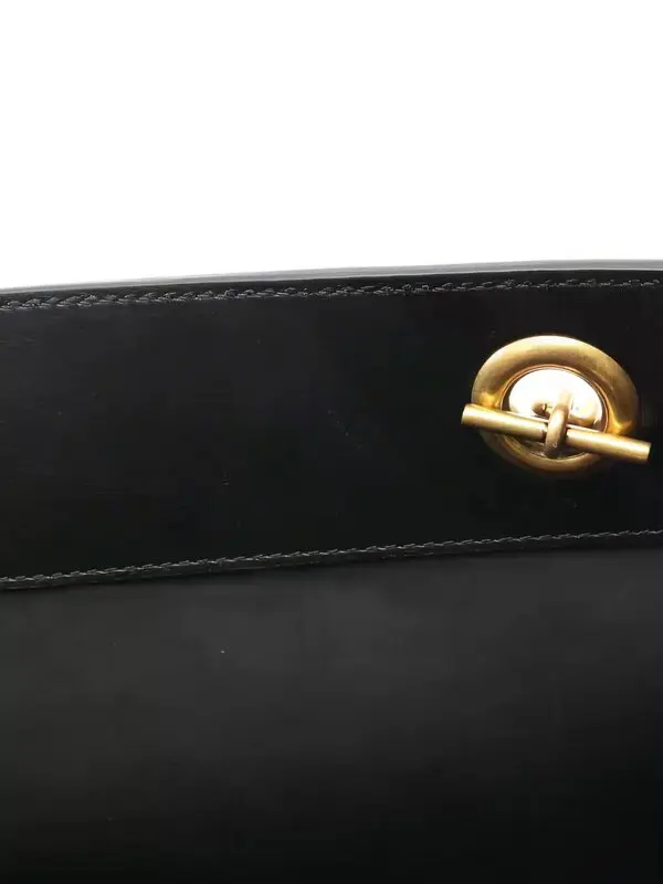 Balenciaga 2010s Leather Shoulder Bag With Chain Strap