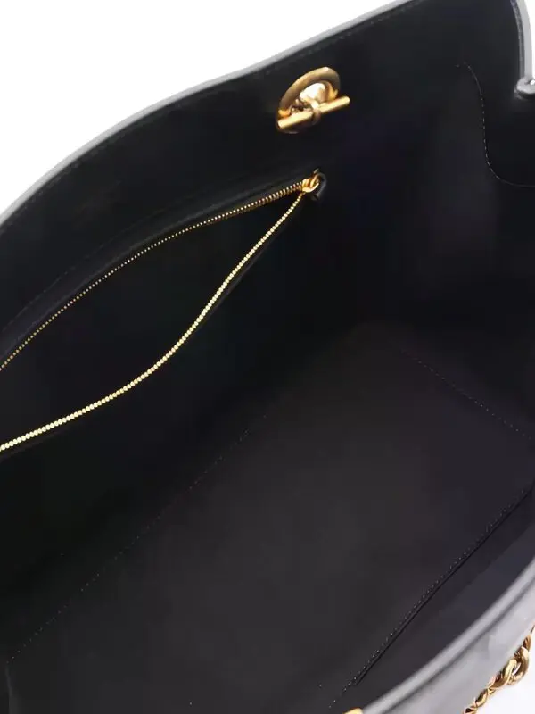 Balenciaga 2010s Leather Shoulder Bag With Chain Strap