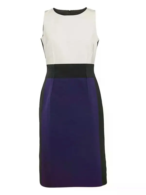 Paule Ka Sleeveless Colourblock Dress - Blue